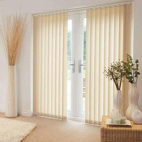 Patio Door Blinds Vertical Blinds - Made To Measure - 89mm - Complete Blind - Feather Zebra Blinds